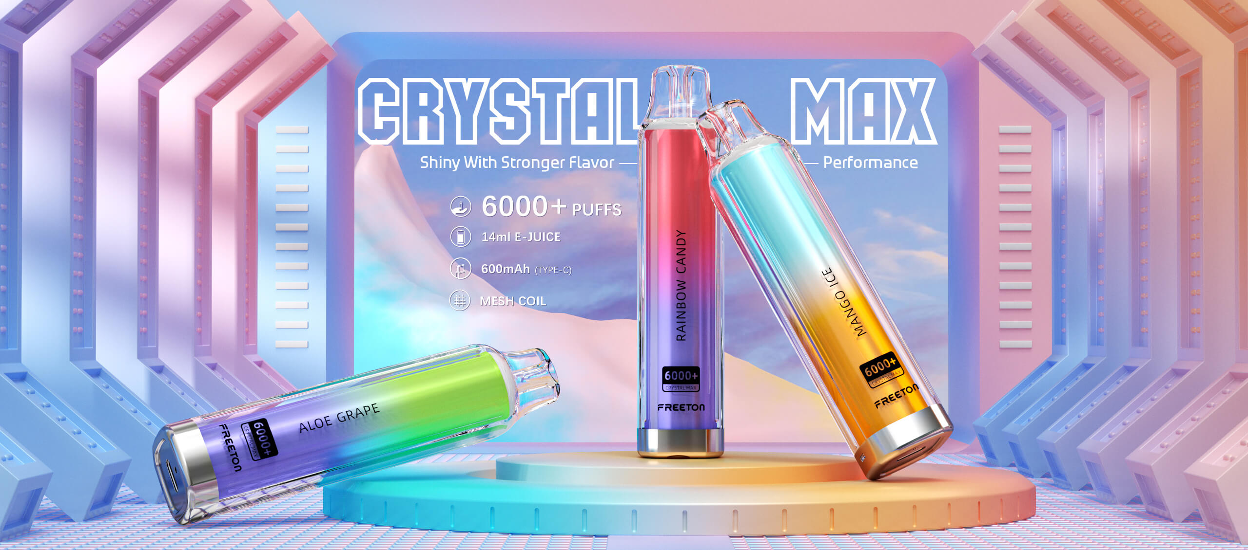 CRYSTAL MAX | Freeton-Premium Disposable E-cigarette Brand