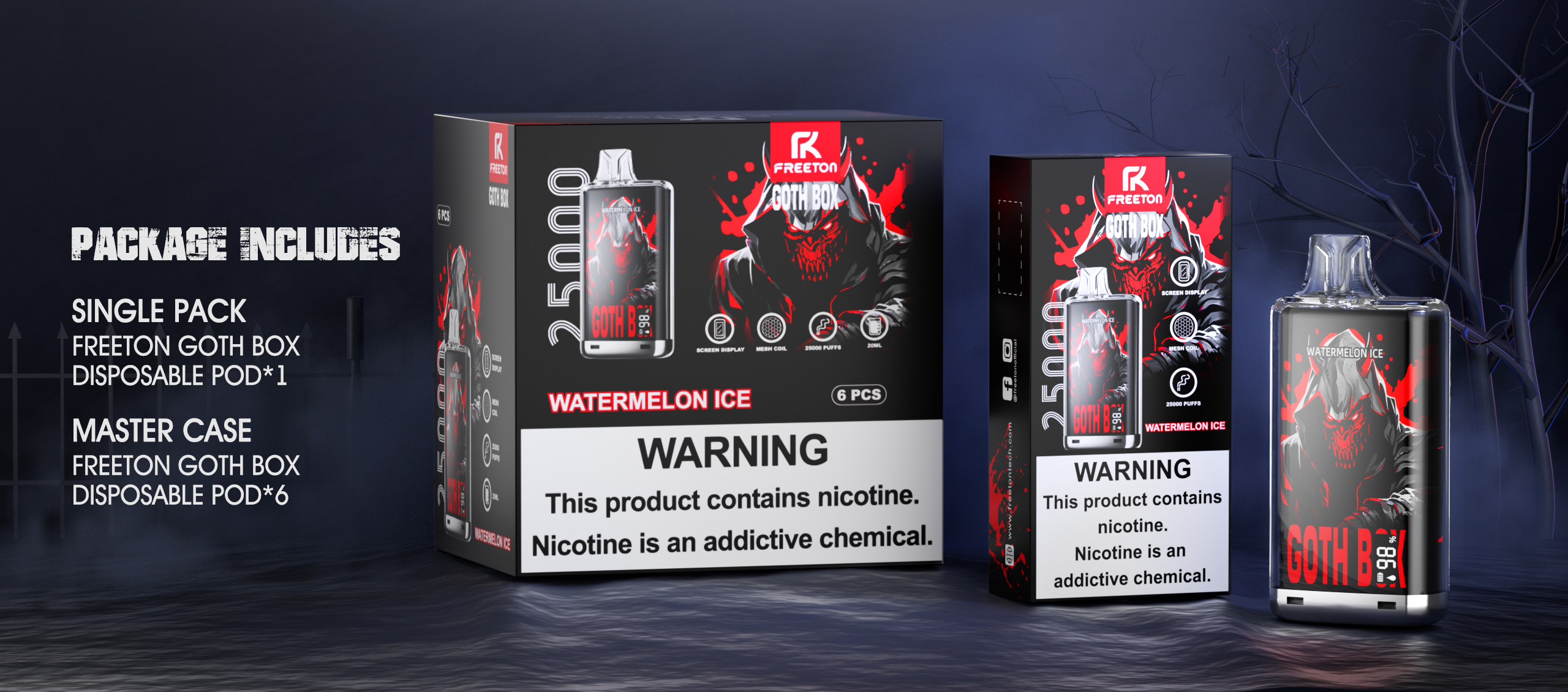 GOTH BOX | Freeton-Premium Disposable E-cigarette Brand